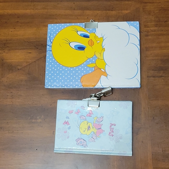 Warner Bros. | Other | Vintage Tweety Bird Journal Diary Bundle | Poshmark